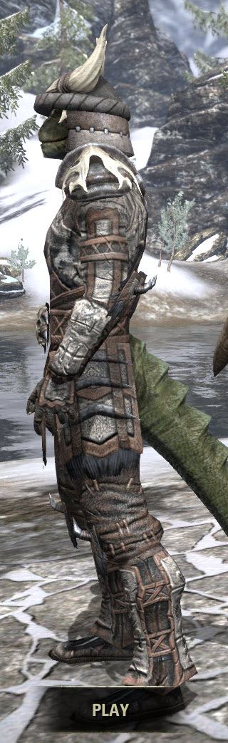 ESO Fashion | Winterborn Warrior's Costume (Elder Scrolls Online)