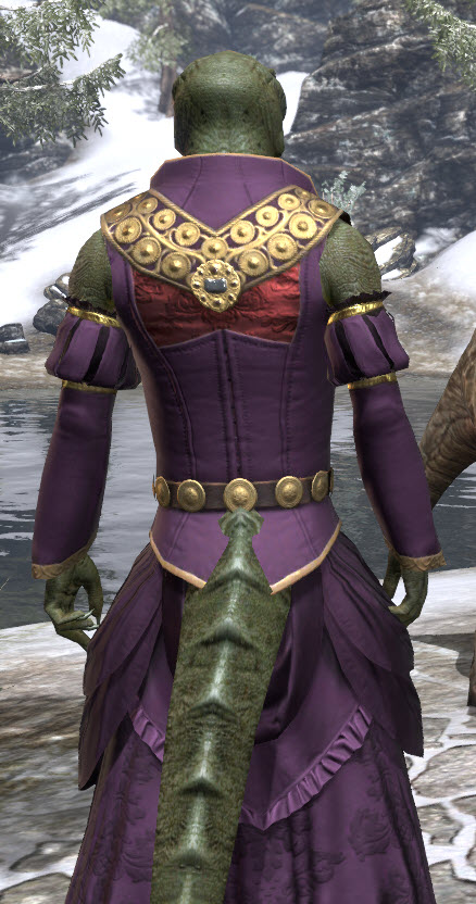 ESO Fashion | High-Collared Coin Ball Gown (Elder Scrolls Online)