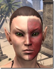 ESO Fashion | Left Side Half-Red Smear (Elder Scrolls Online)
