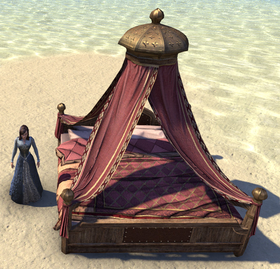 ESO Fashion | Redguard Bed, Wide Canopy (Elder Scrolls Online)