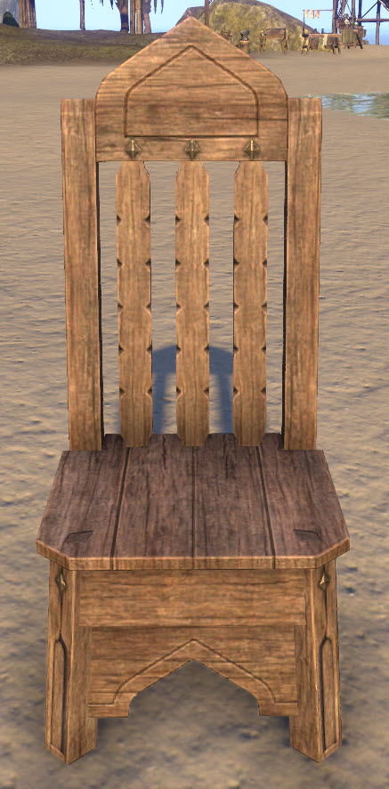 ESO Fashion | Redguard Chair, Slatted (Elder Scrolls Online)