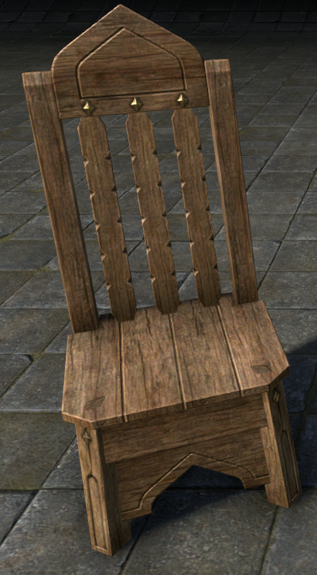 ESO Fashion | Redguard Chair, Slatted (Elder Scrolls Online)