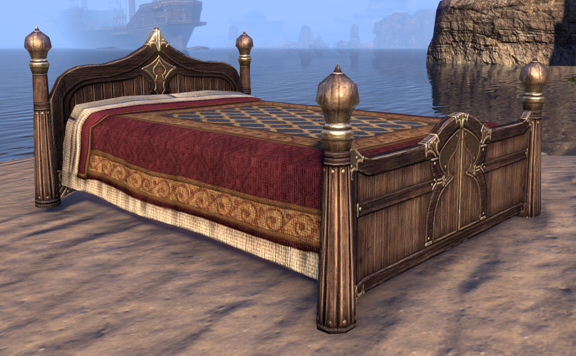 ESO Fashion | Redguard Bed, Full Lattice (Elder Scrolls Online)