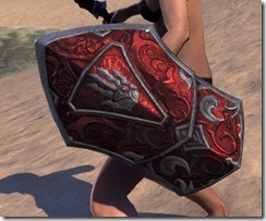 ESO Fashion | Militant Ordinator Ruby Ash Shield (Elder Scrolls Online)