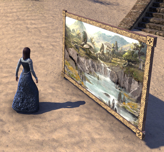 ESO Fashion | Velothi Painting, Oversized Waterfall (Elder Scrolls Online)