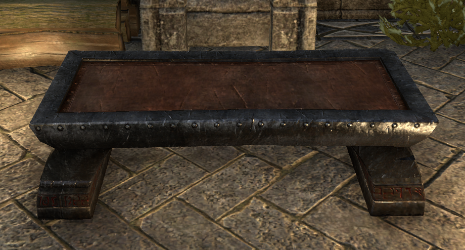 ESO Fashion | Daedric Bench, Ashen (Elder Scrolls Online)