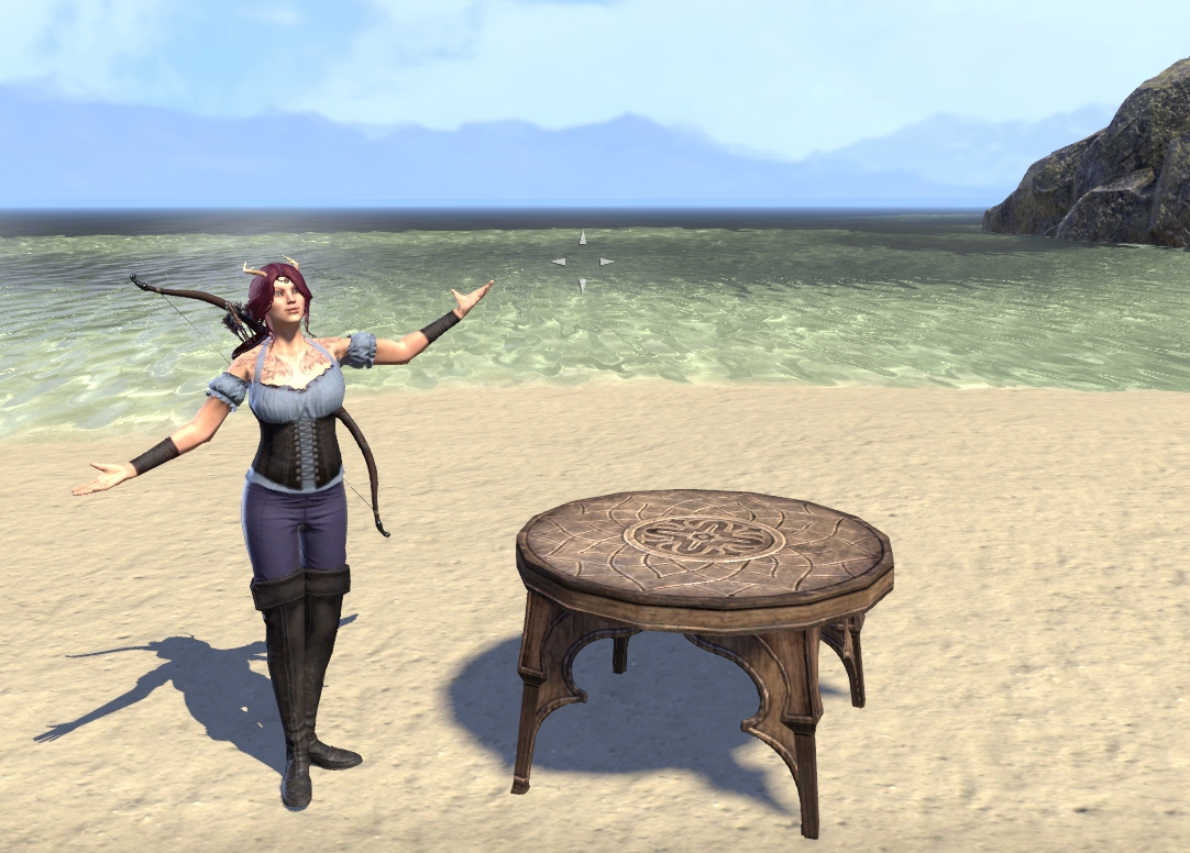 ESO Fashion | Redguard End Table, Tea (Elder Scrolls Online)