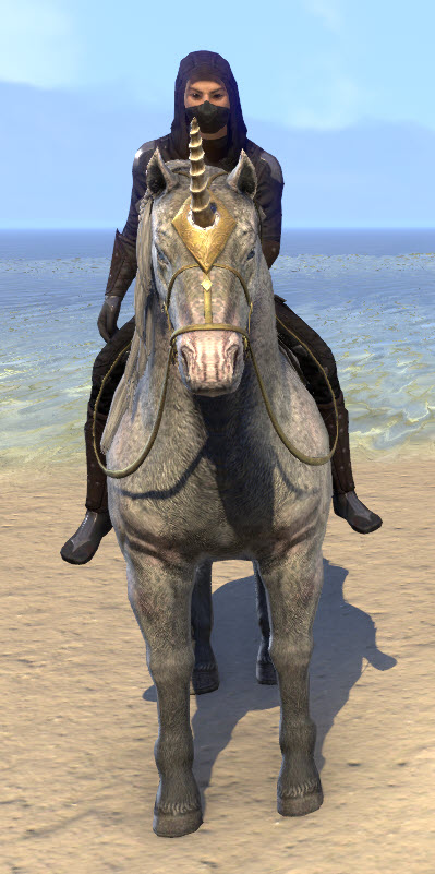 ESO Fashion | Masqued "Unicorn" Steed (Elder Scrolls Online)