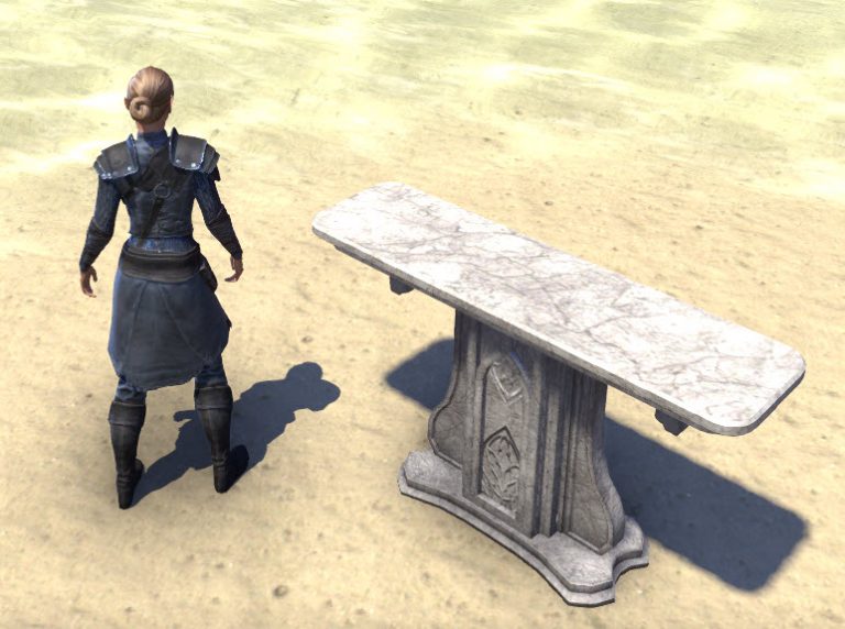 ESO Fashion | Alinor Table, Decorative Marble (Elder Scrolls Online)