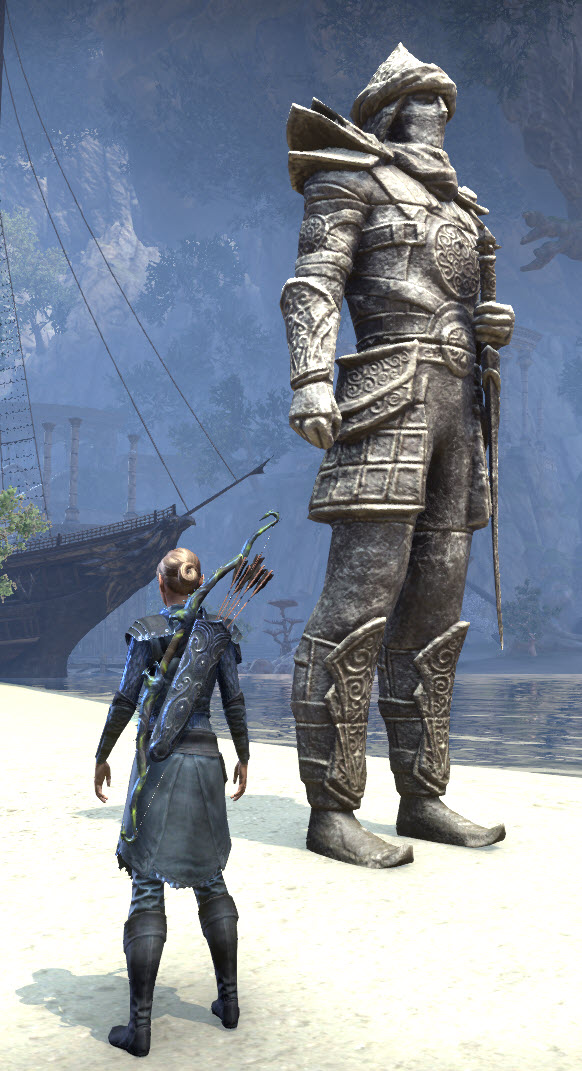 ESO Fashion | Ra Gada Statue, Forward Scout (Elder Scrolls Online)