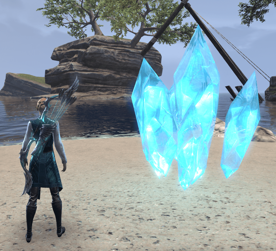 ESO Fashion | Blue Crystal Cluster, Large (Elder Scrolls Online)
