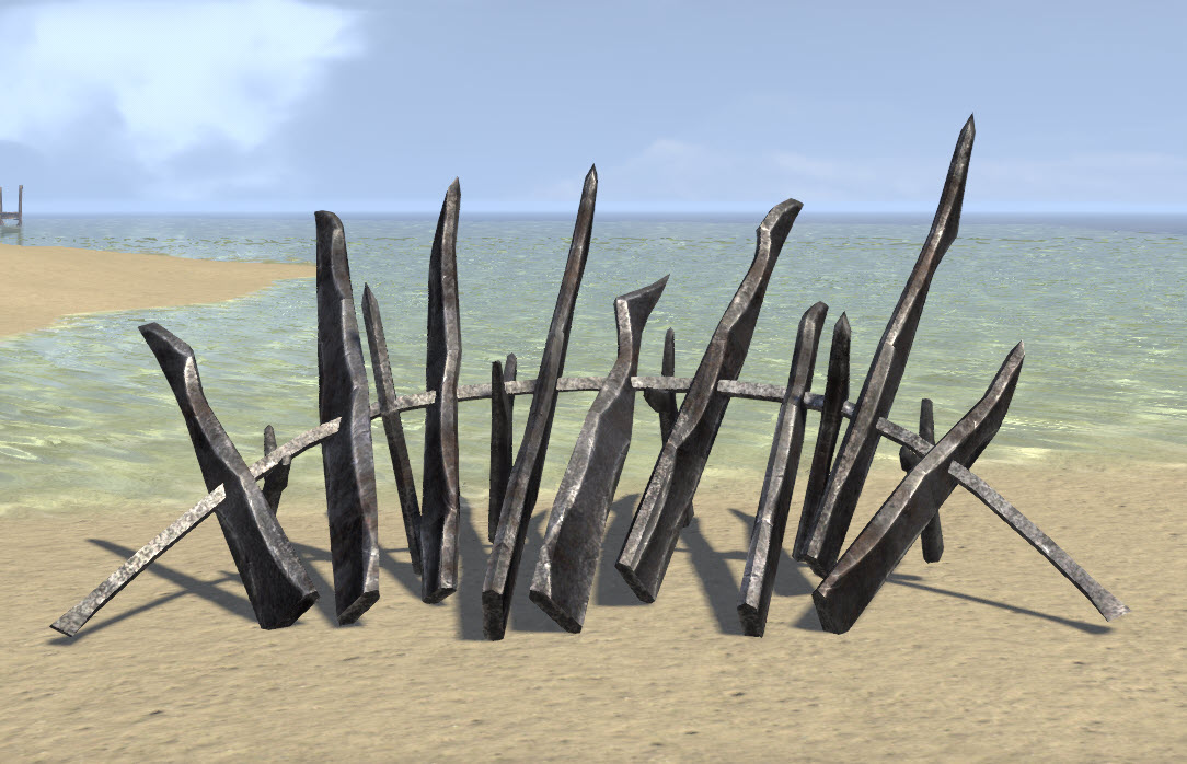 ESO Fashion | Barricade, Bladed Fence (Elder Scrolls Online)