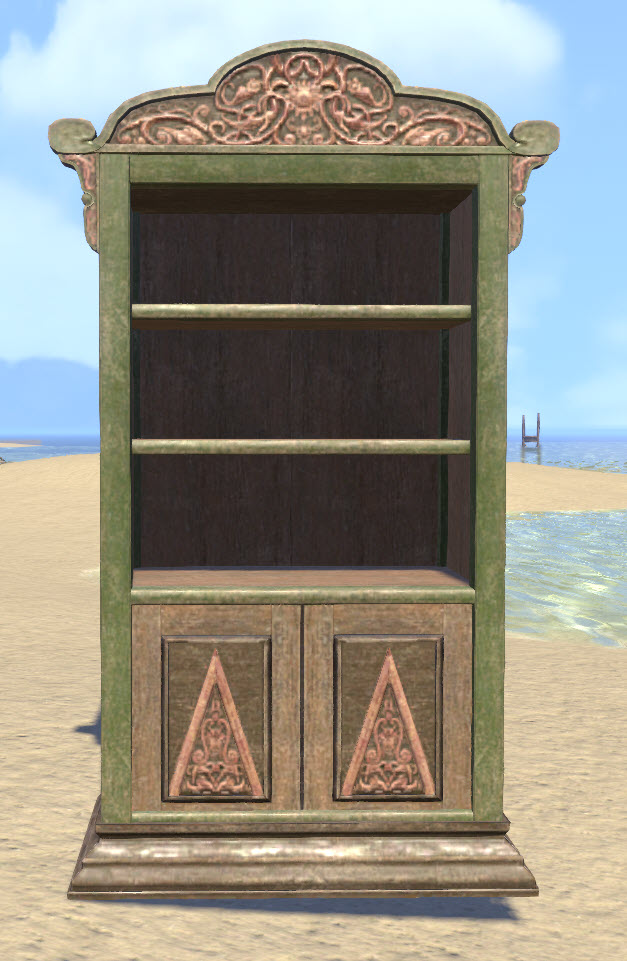 ESO Fashion | Elsweyr Bookshelf, Elegant Wooden (Elder Scrolls Online)