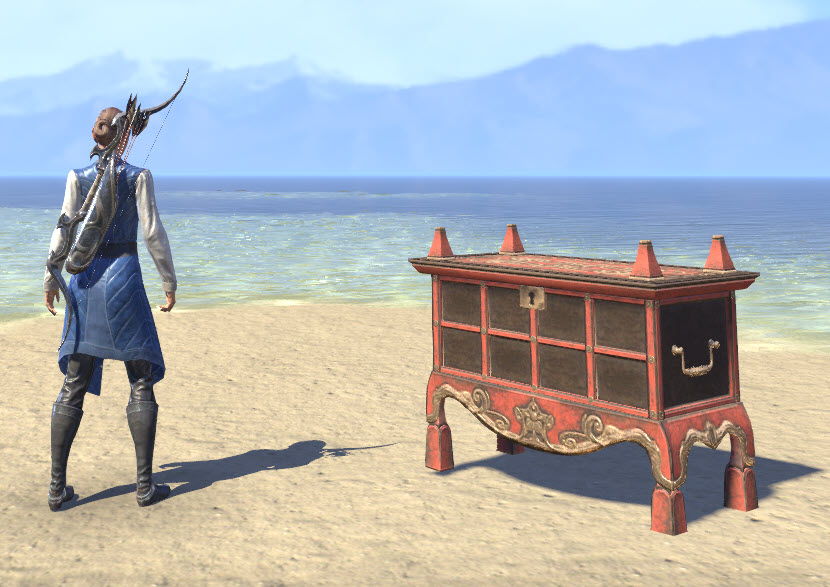 ESO Fashion | Elsweyr Chest, Red Gilded (Elder Scrolls Online)