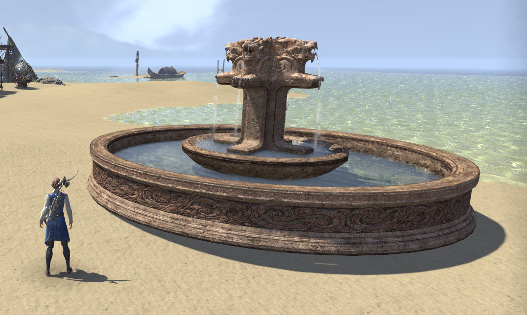 ESO Fashion | Elsweyr Fountain, Four Lions (Elder Scrolls Online)