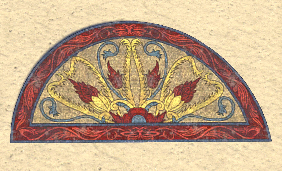 ESO Fashion | Elsweyr Half-Rug, Sandflowers (Elder Scrolls Online)