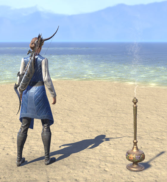 ESO Fashion | Elsweyr Incense Burner, Tall Brass (Elder Scrolls Online)