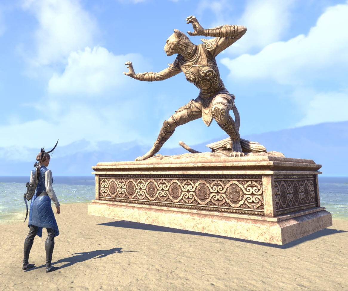 ESO Fashion | Tojay-Raht Statue, Monk (Elder Scrolls Online)