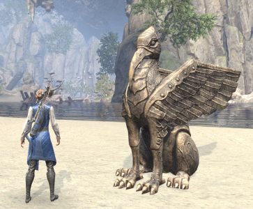 ESO Fashion | Ra Gada Statue, Seated Lion Ibis (Elder Scrolls Online)