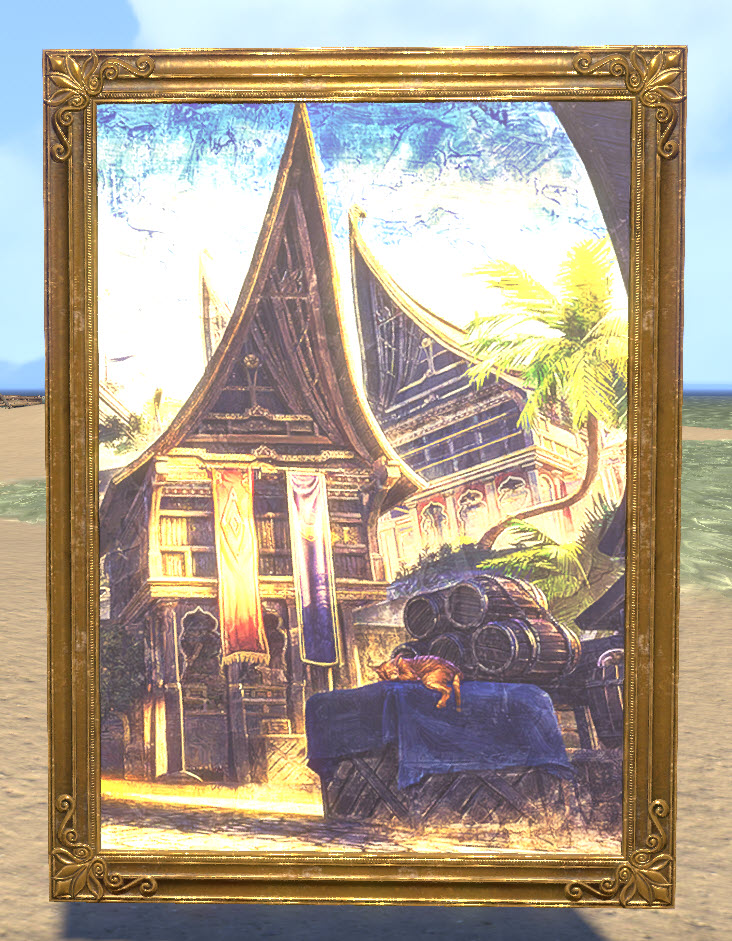 ESO Fashion | Catnap Painting, Gold (Elder Scrolls Online)
