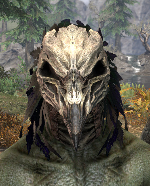 ESO Fashion | Crow-Heart Skull Sallet (Elder Scrolls Online)