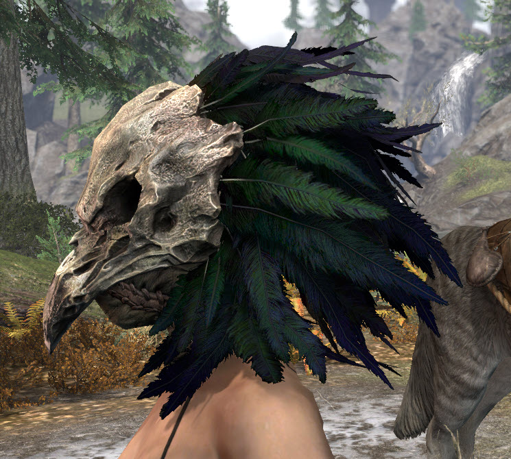 ESO Fashion | Crow-Heart Skull Sallet (Elder Scrolls Online)