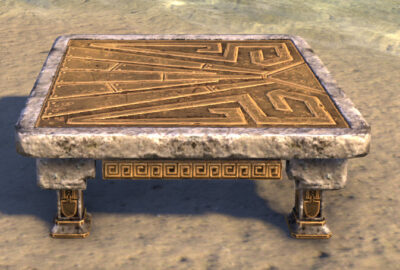 ESO Fashion | Dwarven Low Table, Ornate Polished (Elder Scrolls Online)