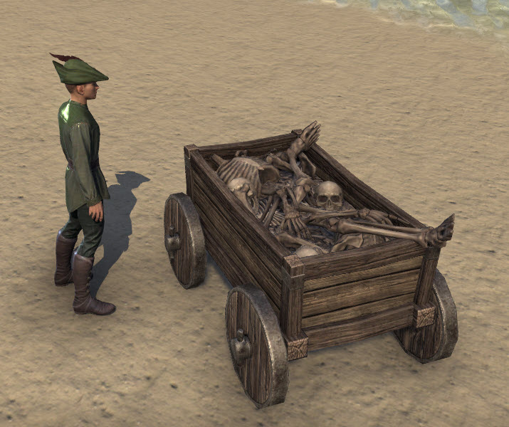 ESO Fashion | Minecart, Skeletal Remains (Elder Scrolls Online)