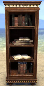 ESO Fashion | Leyawiin Bookcase, Narrow Filled (Elder Scrolls Online)