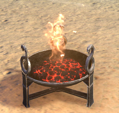 ESO Fashion | Leyawiin Brazier, Short Iron Serpent (Elder Scrolls Online)