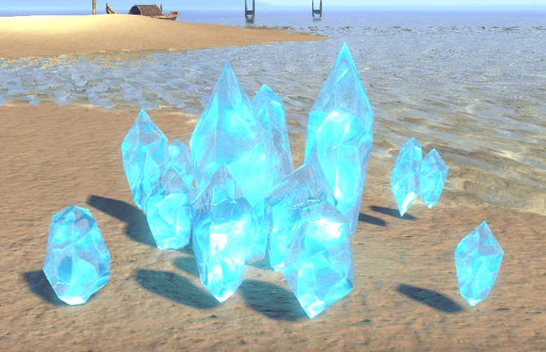 ESO Fashion | Blue Crystal Cluster, Medium (Elder Scrolls Online)