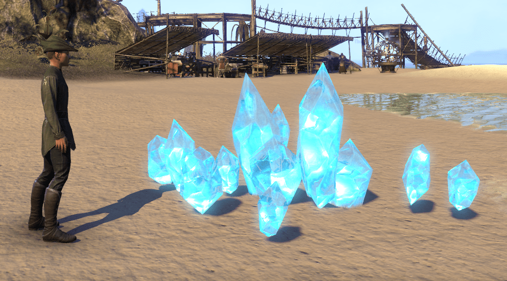ESO Fashion | Blue Crystal Cluster, Medium (Elder Scrolls Online)
