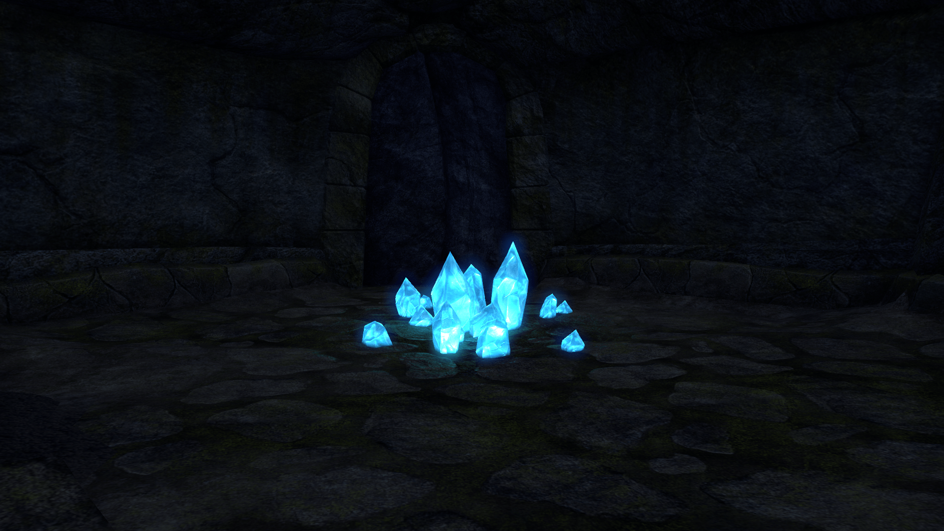 ESO Fashion | Blue Crystal Cluster, Medium (Elder Scrolls Online)