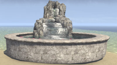 ESO Fashion | Waterfall Fountain, Round (Elder Scrolls Online)