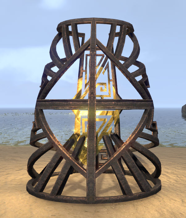 ESO Fashion | Dwarven Crystal Brazier, Amber (Elder Scrolls Online)