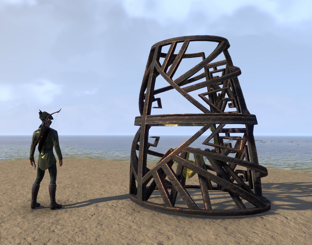 ESO Fashion | Dwarven Crystal Brazier, Amber (Elder Scrolls Online)