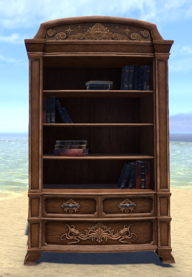 ESO Fashion | High Isle Bookcase, Carved Filled (Elder Scrolls Online)