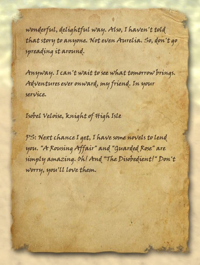 ESO Fashion | Letter from Isobel (Elder Scrolls Online)