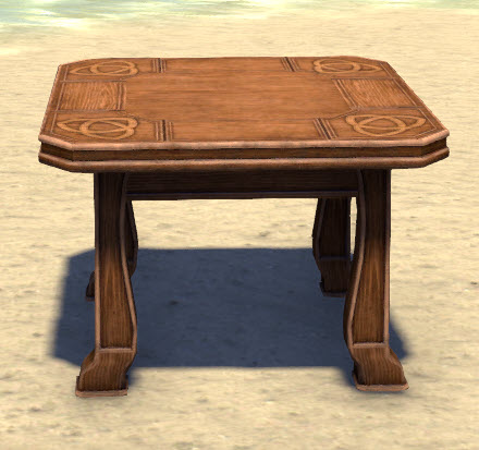 ESO Fashion | High Isle End Table, Carved (Elder Scrolls Online)
