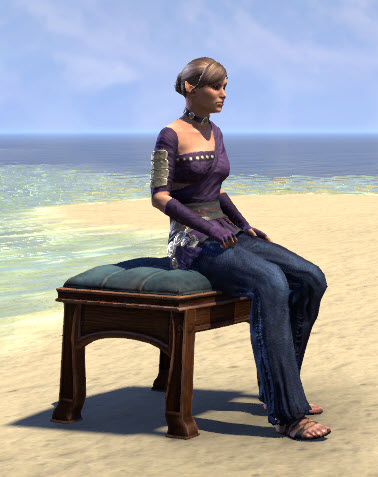 ESO Fashion | High Isle Stool, Cushioned (Elder Scrolls Online)