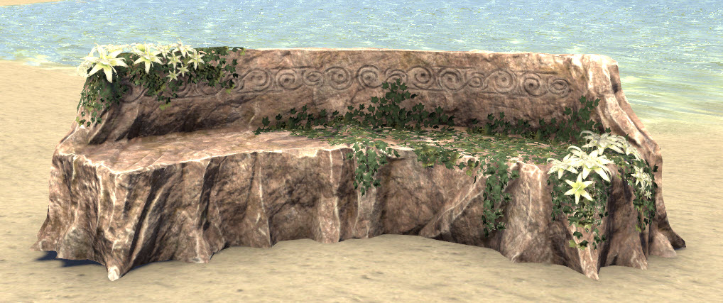ESO Fashion | Druidic Bench, Ivy Curved Stone (Elder Scrolls Online)