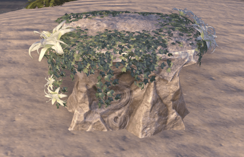 ESO Fashion | Druidic End Table, Ivy Stone (Elder Scrolls Online)