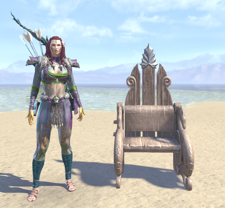 ESO Fashion | Maormer Armchair, Carved (Elder Scrolls Online)