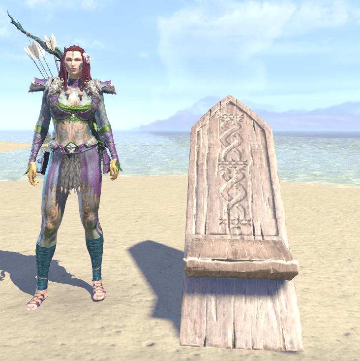 ESO Fashion | Maormer Chair, Carved (Elder Scrolls Online)