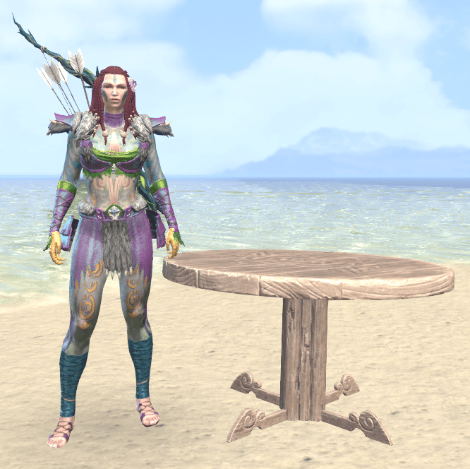 ESO Fashion | Maormer Table, Carved (Elder Scrolls Online)