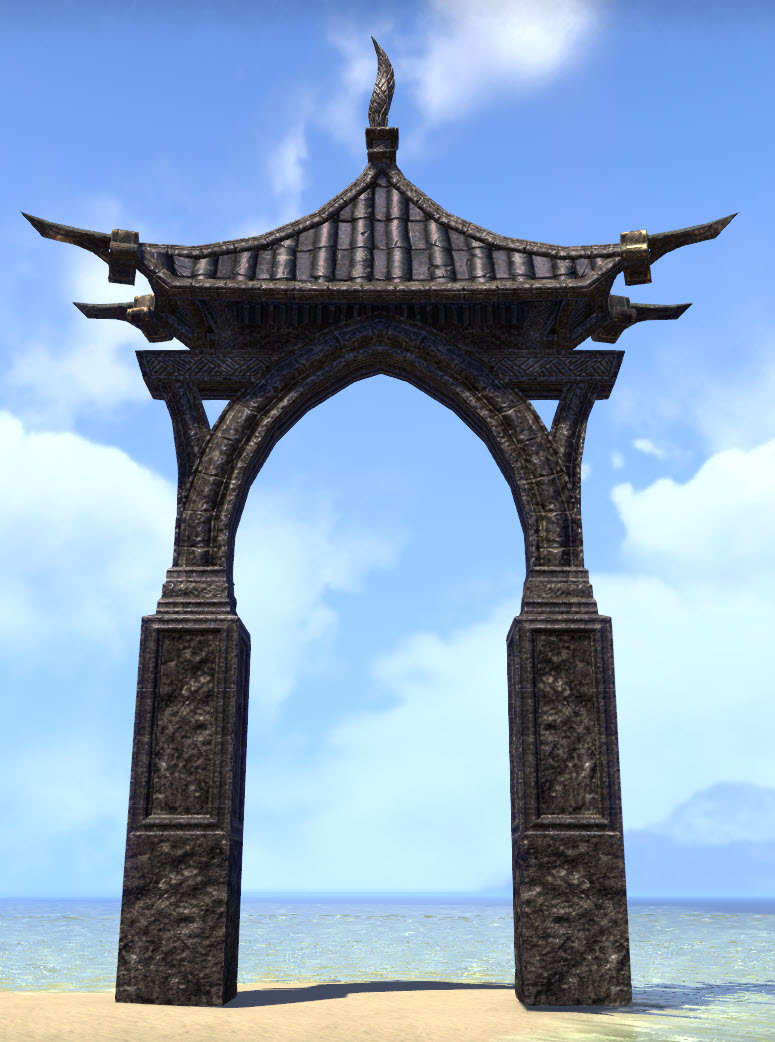 ESO Fashion | Dark Elf Archway, Stone (Elder Scrolls Online)