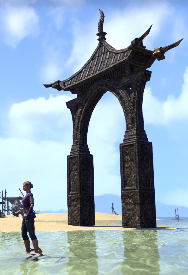 ESO Fashion | Dark Elf Archway, Stone (Elder Scrolls Online)