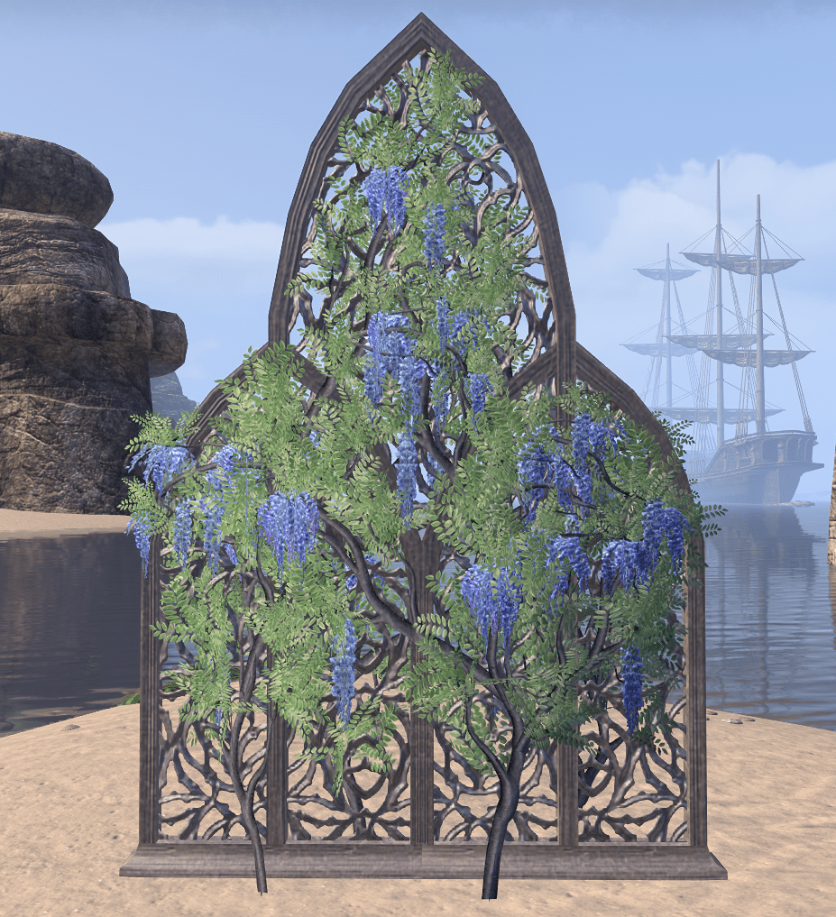 ESO Fashion | Alinor Trellis, Blue Wisteria (Elder Scrolls Online)