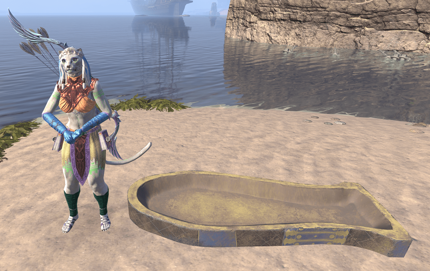 ESO Fashion | Yokudan Sarcophagus Base, Gilded (Elder Scrolls Online)